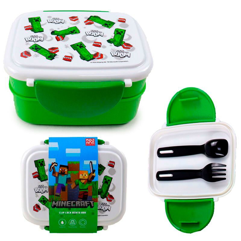 Minecraft TNT lunch box + cutlery – Figuras PoP