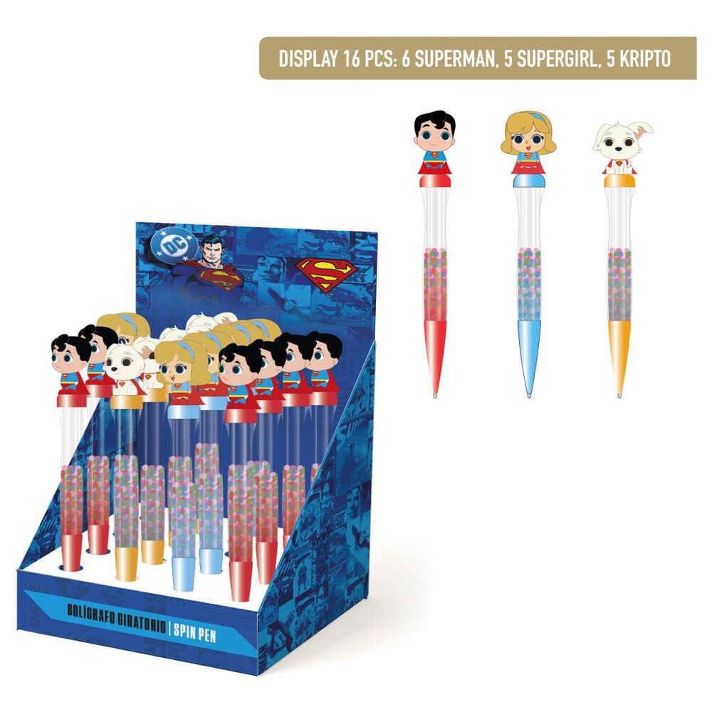 DC Comics Superman assorted twist pen – Figuras PoP